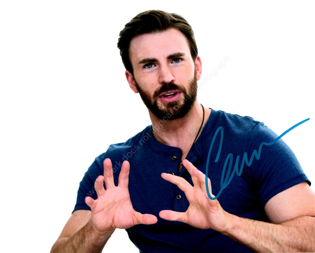 Chris Evans Autograph Captain America Avengers Endgame Signed Photo ...