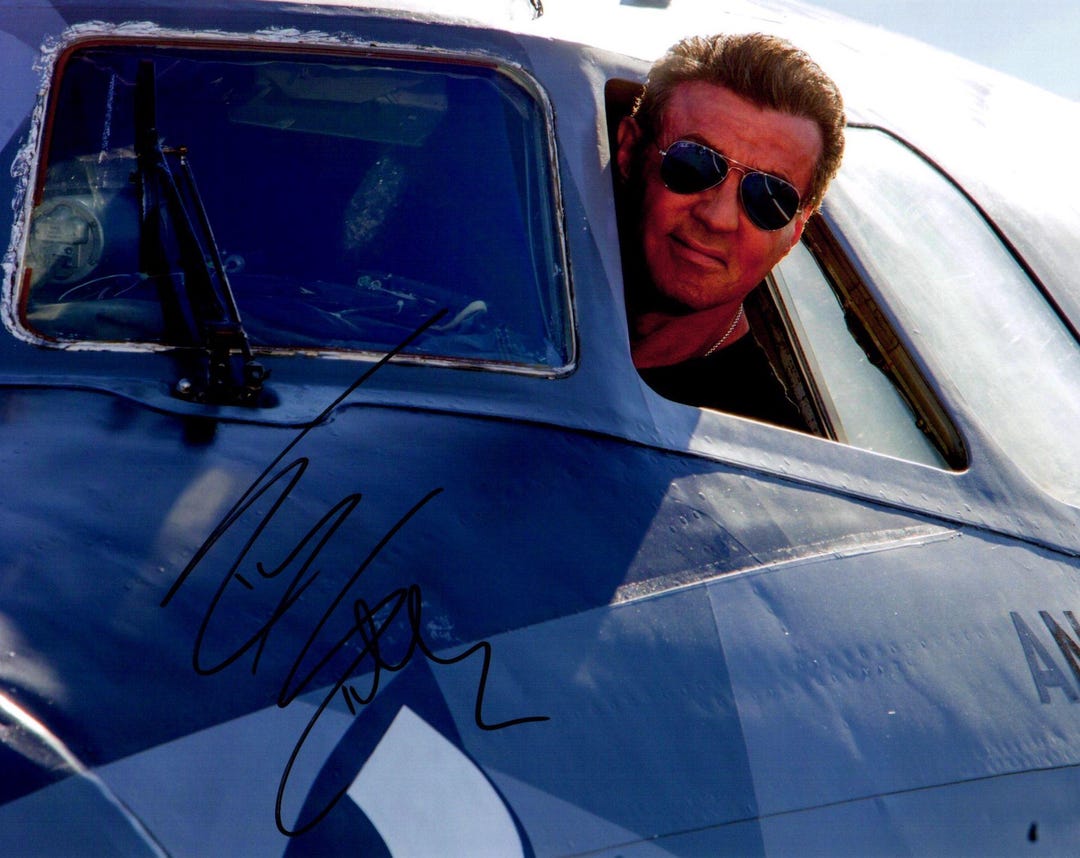 Sylvester Stallone Autograph Rambo Rocky Balboa Signed Photo Signature ...