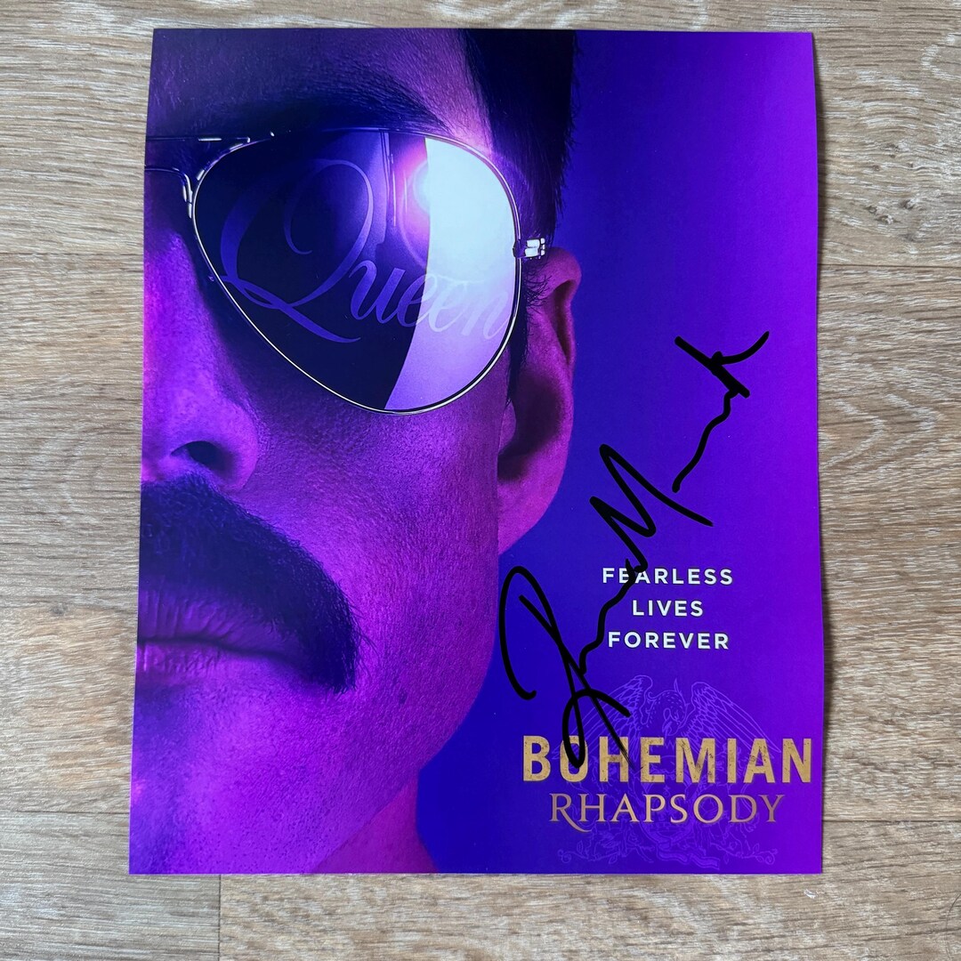Rami Malek Autograph Bohemian Rhapsody Queen Authentic Signed Photo ...