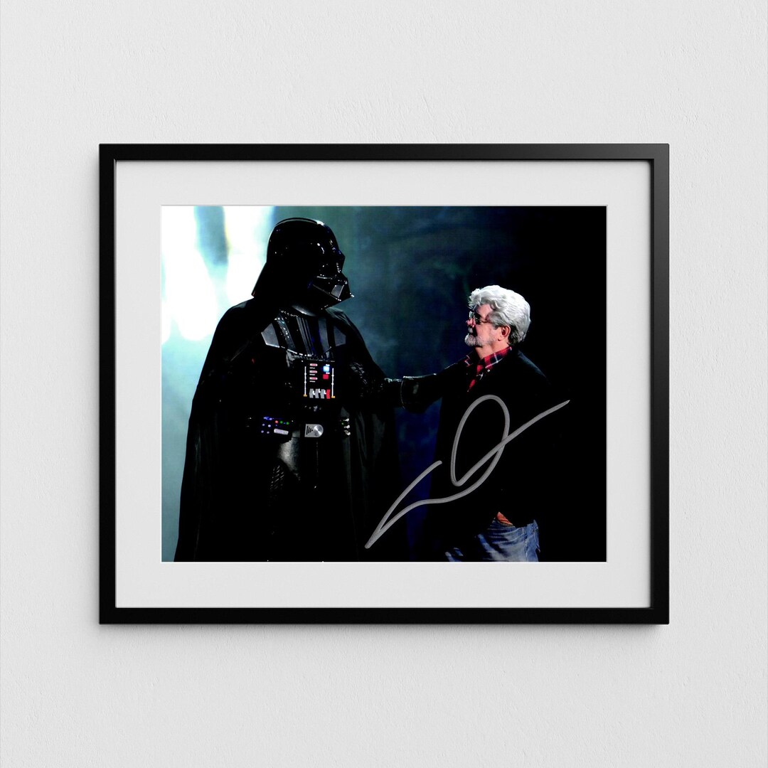 George Lucas Autograph Star Wars Signed Poster Authentic Signature With ...