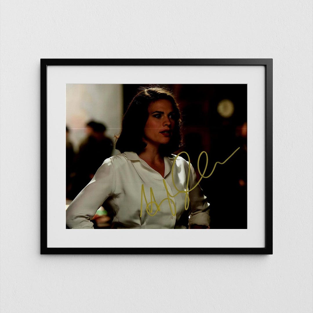 Hayley Atwell Autograph Captain America Signed Poster Agent Carter ...