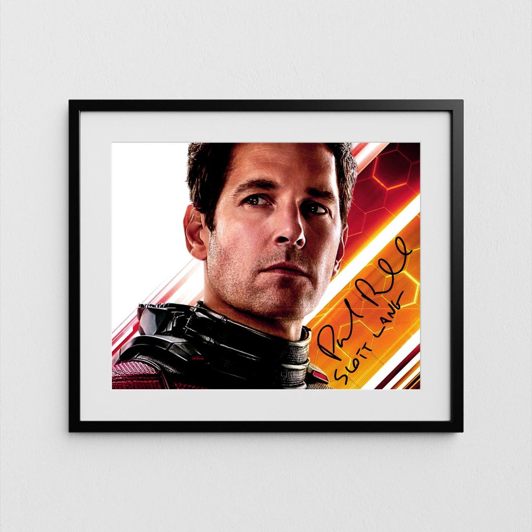 Paul Rudd Autograph Ant-man Signed Poster Scott Lang Authentic ...