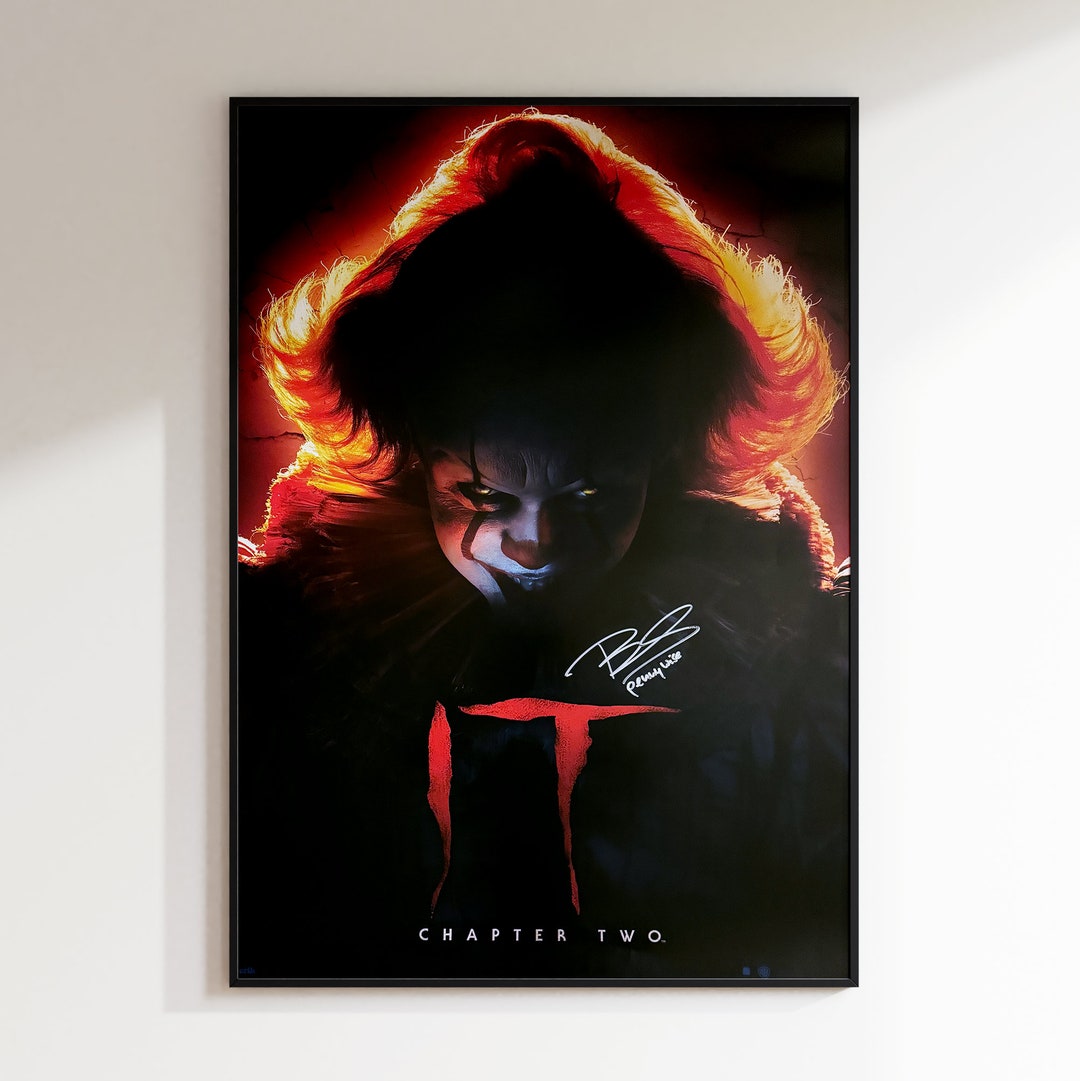 IT Movie Signed Poster Bill Skarsgard Autograph Pennywise 24x36 Inches ...