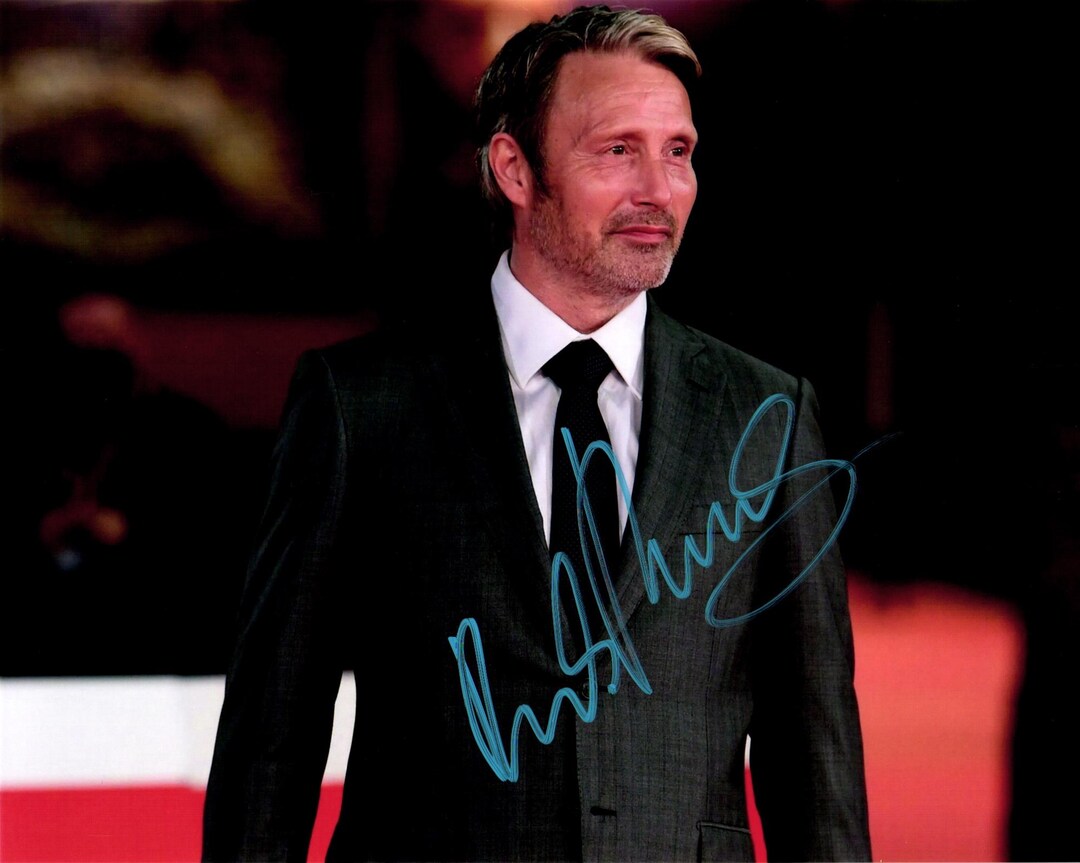 Mads Mikkelsen Autograph Signed Photo Signature With COA - Etsy