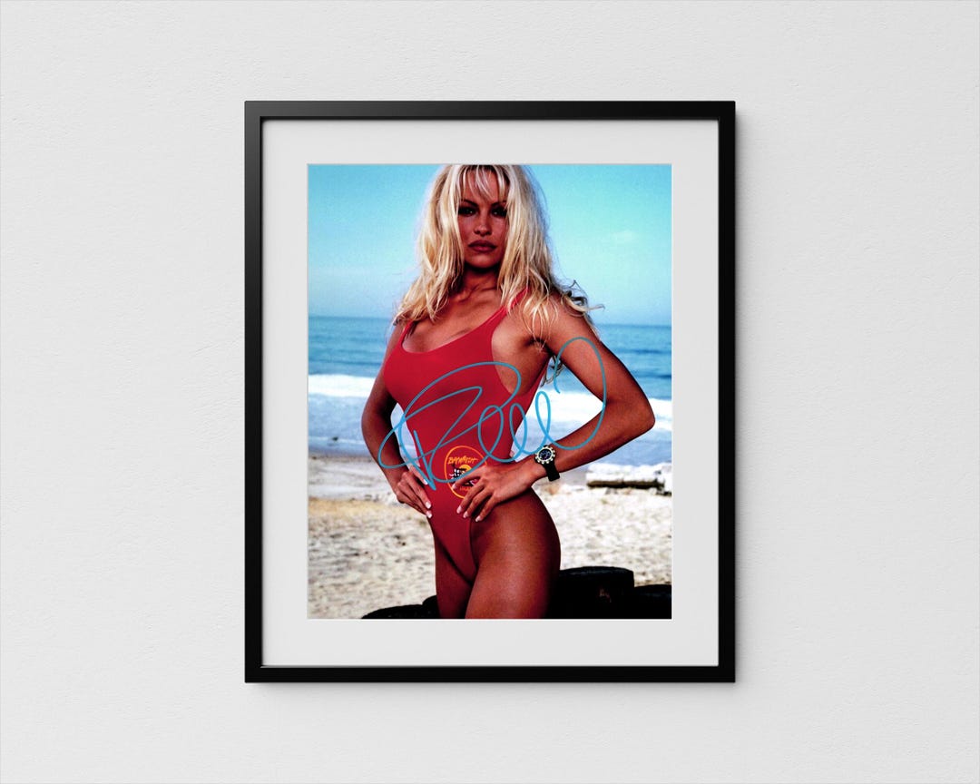 Pamela Anderson Autograph Baywatch Signed Poster Authentic Signature With COA - Etsy