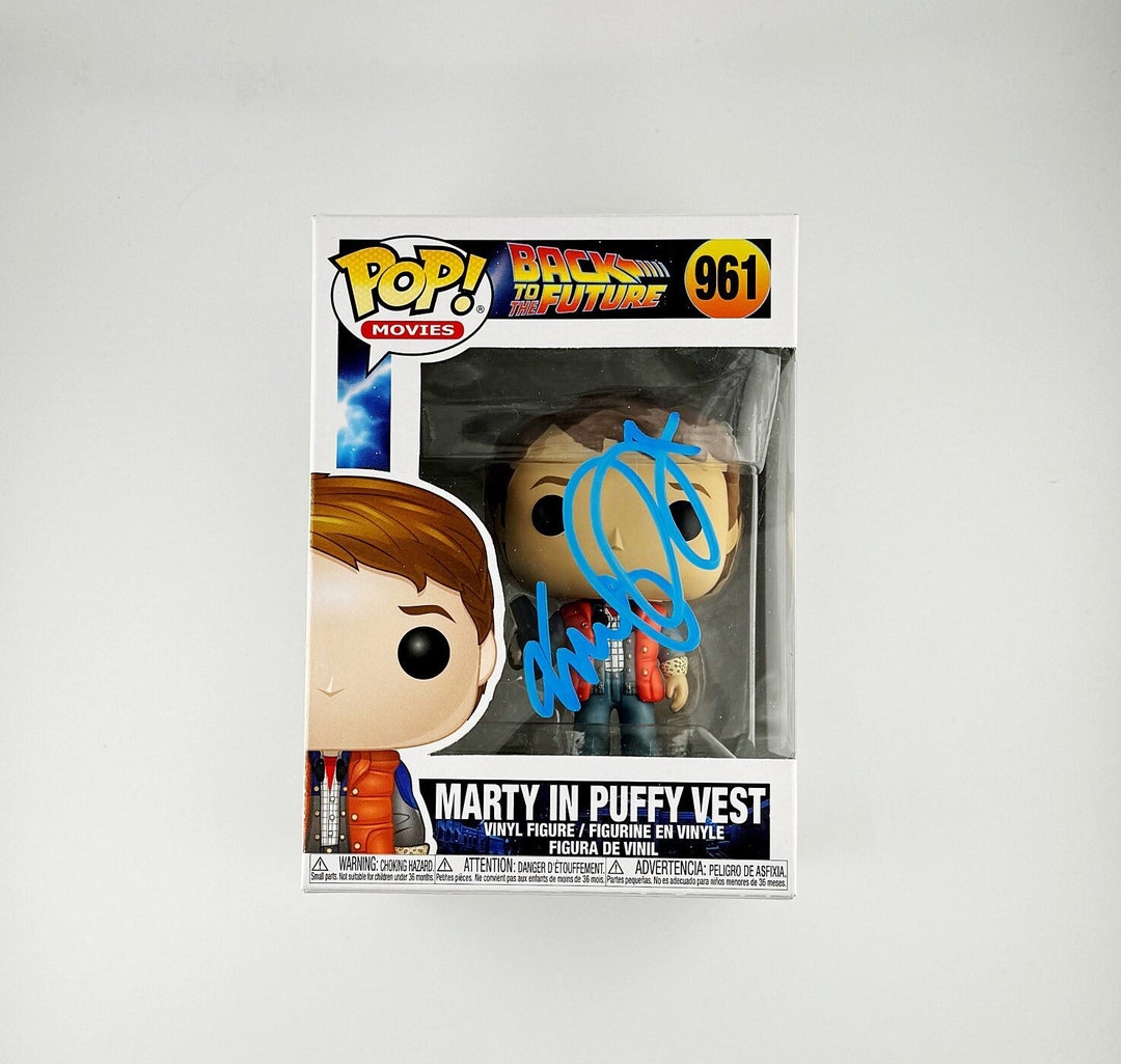 Marty Mcfly Autographed Funko Pop Back to the Future Collectible ...