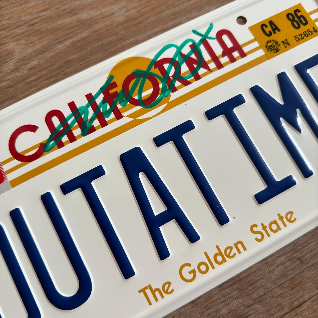 Marty Mcfly Signed Back to the Future Michael J. Fox License Plate ...