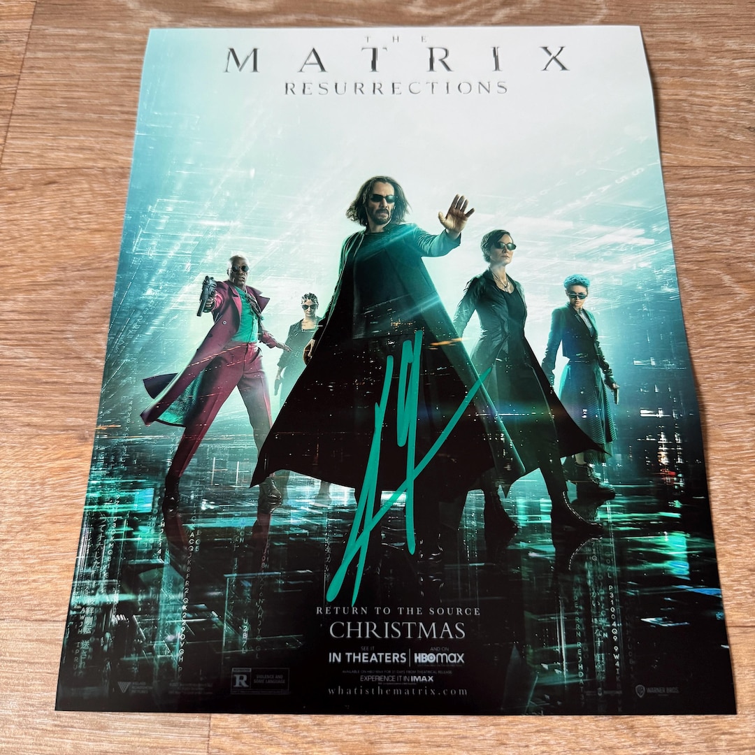Keanu Reeves Matrix Neo Autograph Authentic Signed Photo Signature With ...