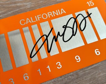Marty Mcfly Signed Back to the Future Michael J. Fox License Plate ...