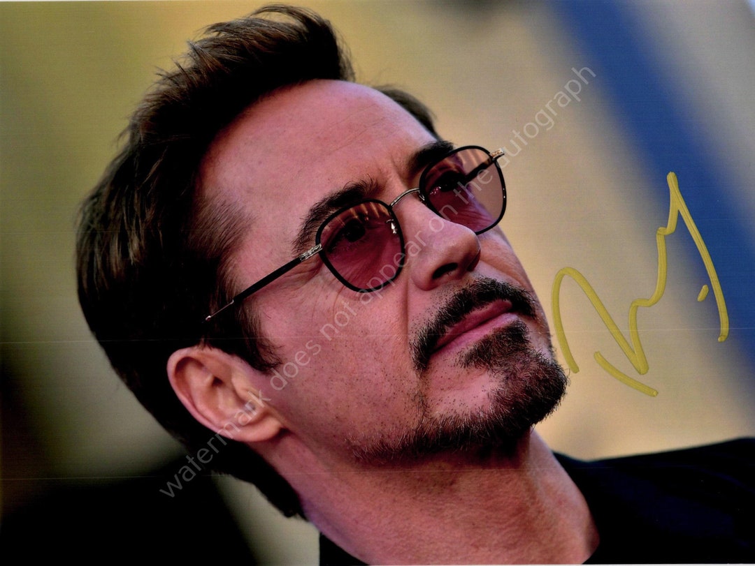Robert Downey Jr Autograph Avengers Iron Man Signed Photo 6x8 Signature ...