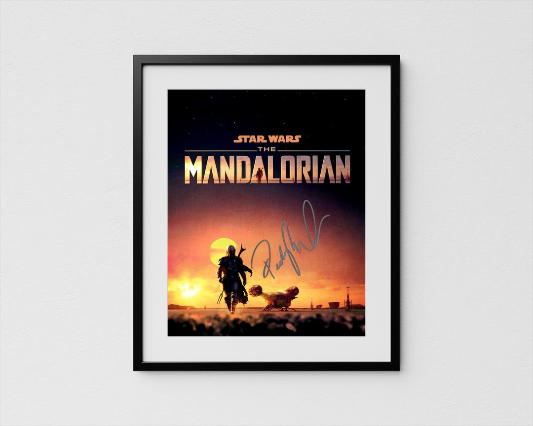 Pedro Pascal Autograph Star Wars Signed Mandalorian Poster Authentic ...