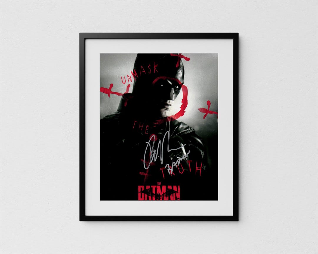 Robert Pattinson Autograph the Batman Signed Poster Authentic Signature ...