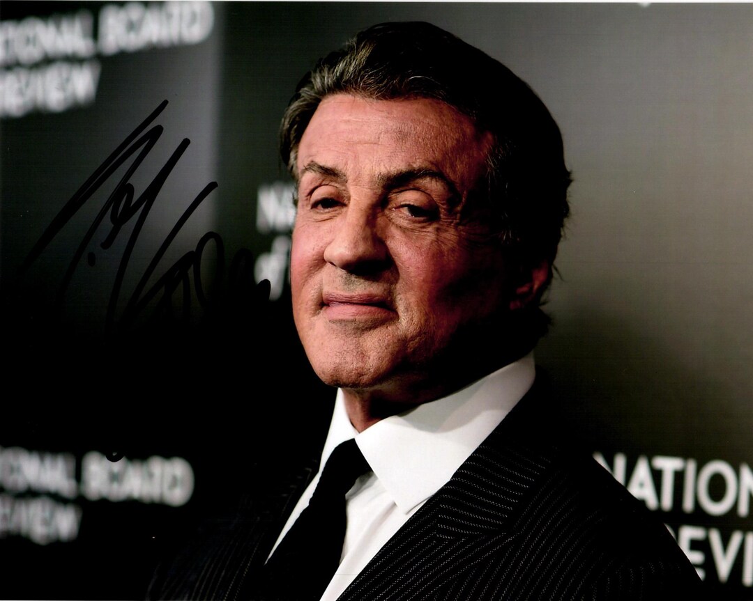 Sylvester Stallone Autograph Signed Photo Signature With COA - Etsy