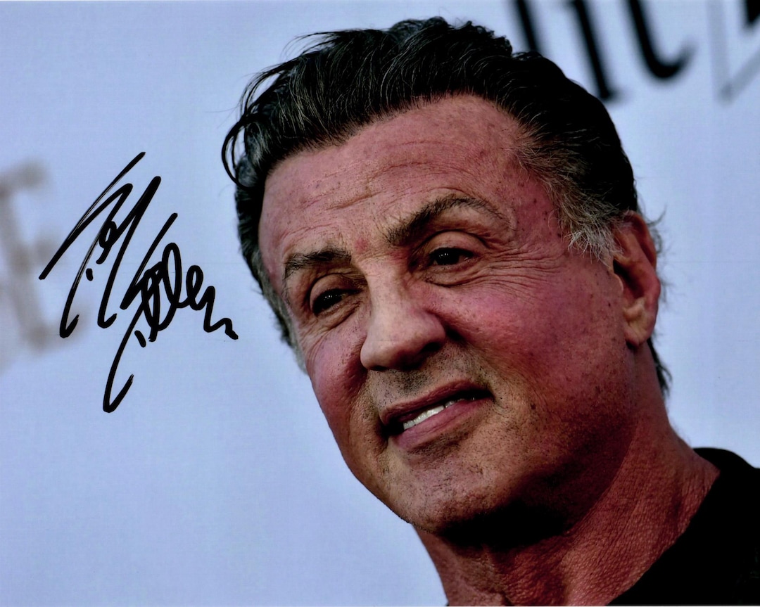 Sylvester Stallone Autograph Signed Photo Signature With COA - Etsy