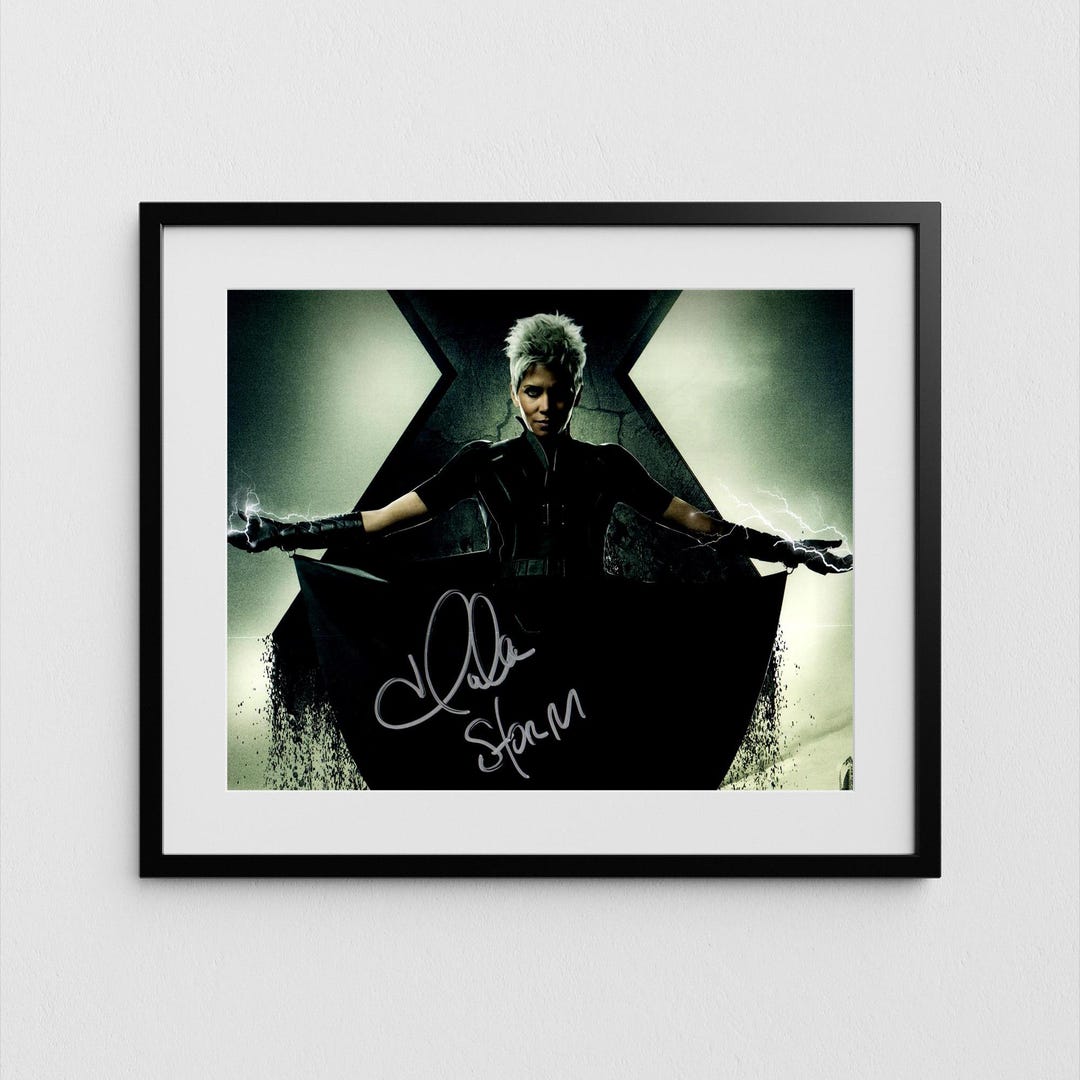 Halle Berry Autograph X-men Signed Poster Storm Authentic Signature ...