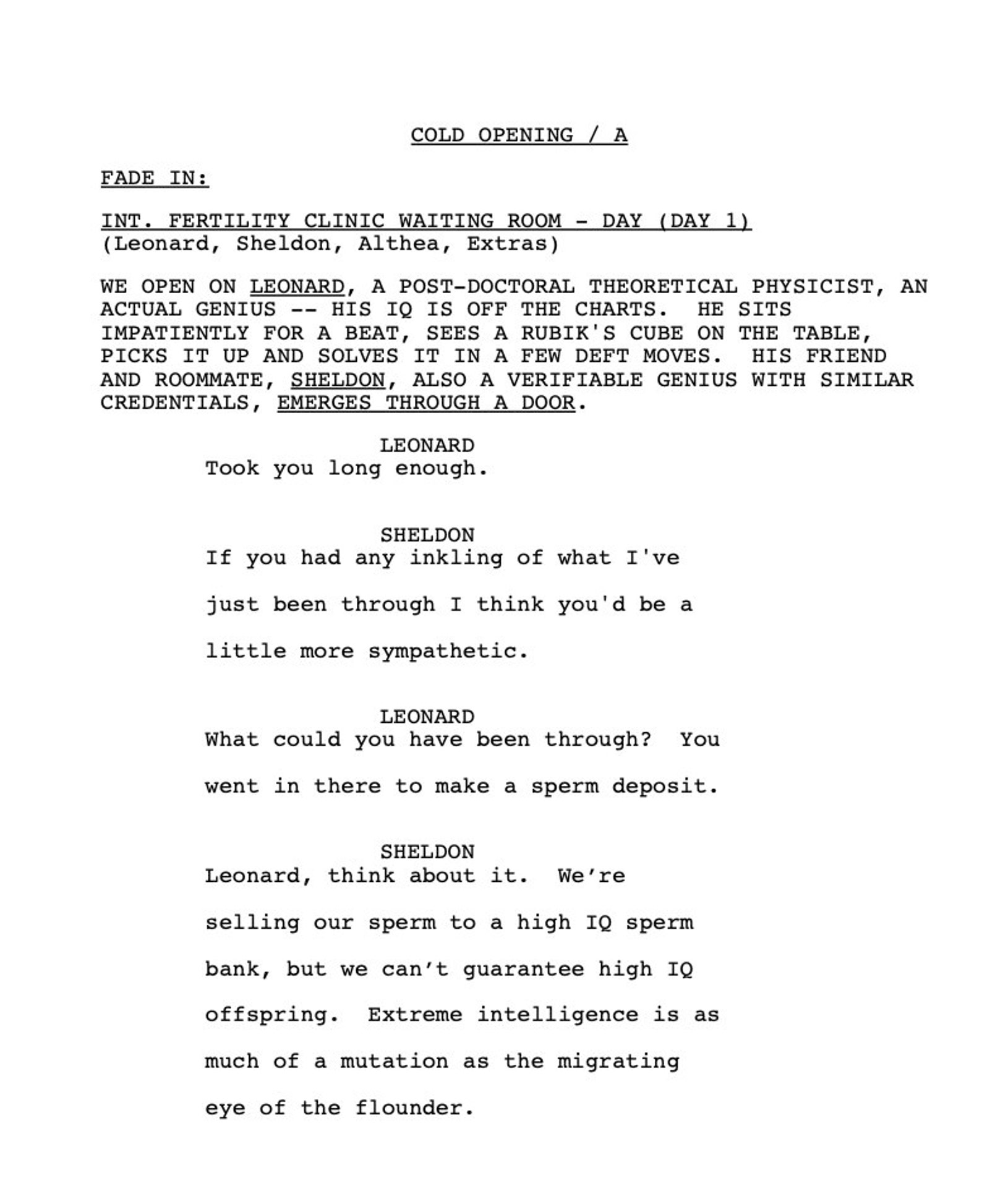 The Big Bang Theory Signed Movie Script Screenplay Reprint Etsy