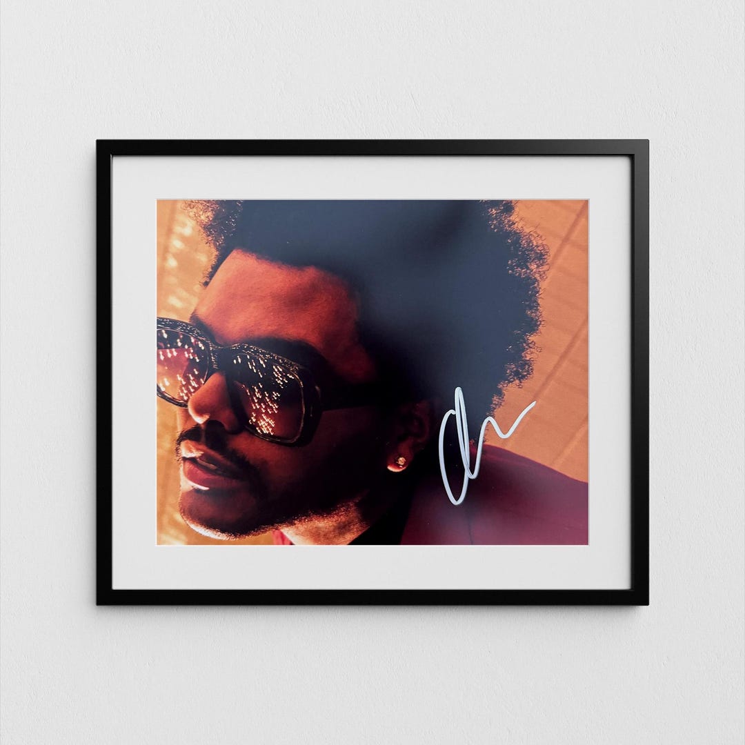 The Weeknd Autograph Blinding Lights Signed Poster Authentic Signature ...