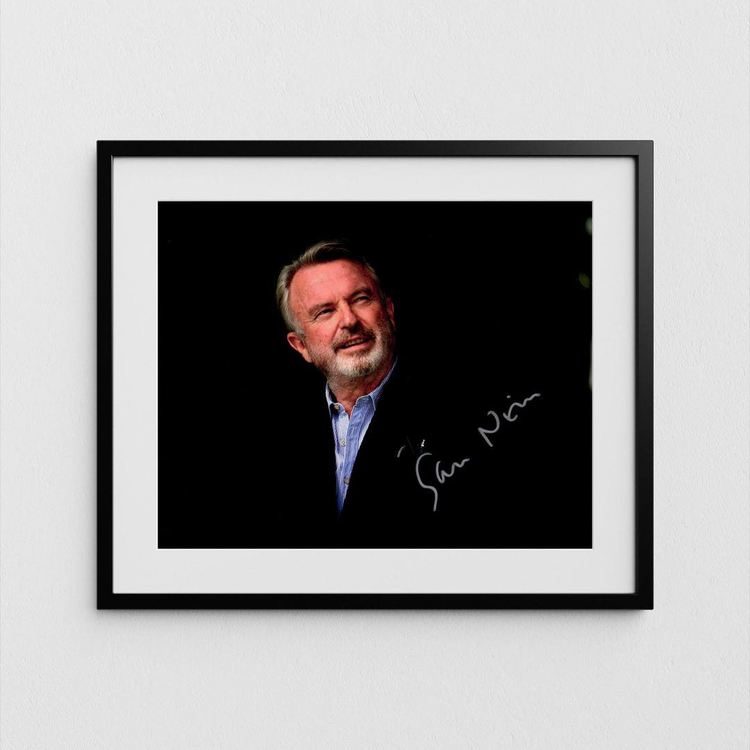Sam Neill Autograph Jurassic Park Signed Poster Authentic Signature ...