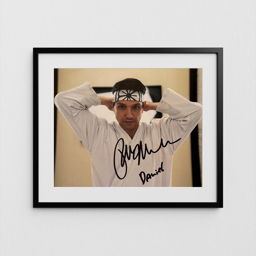 Ralph Macchio Autograph Karate Kid Signed Poster Daniel Larusso ...