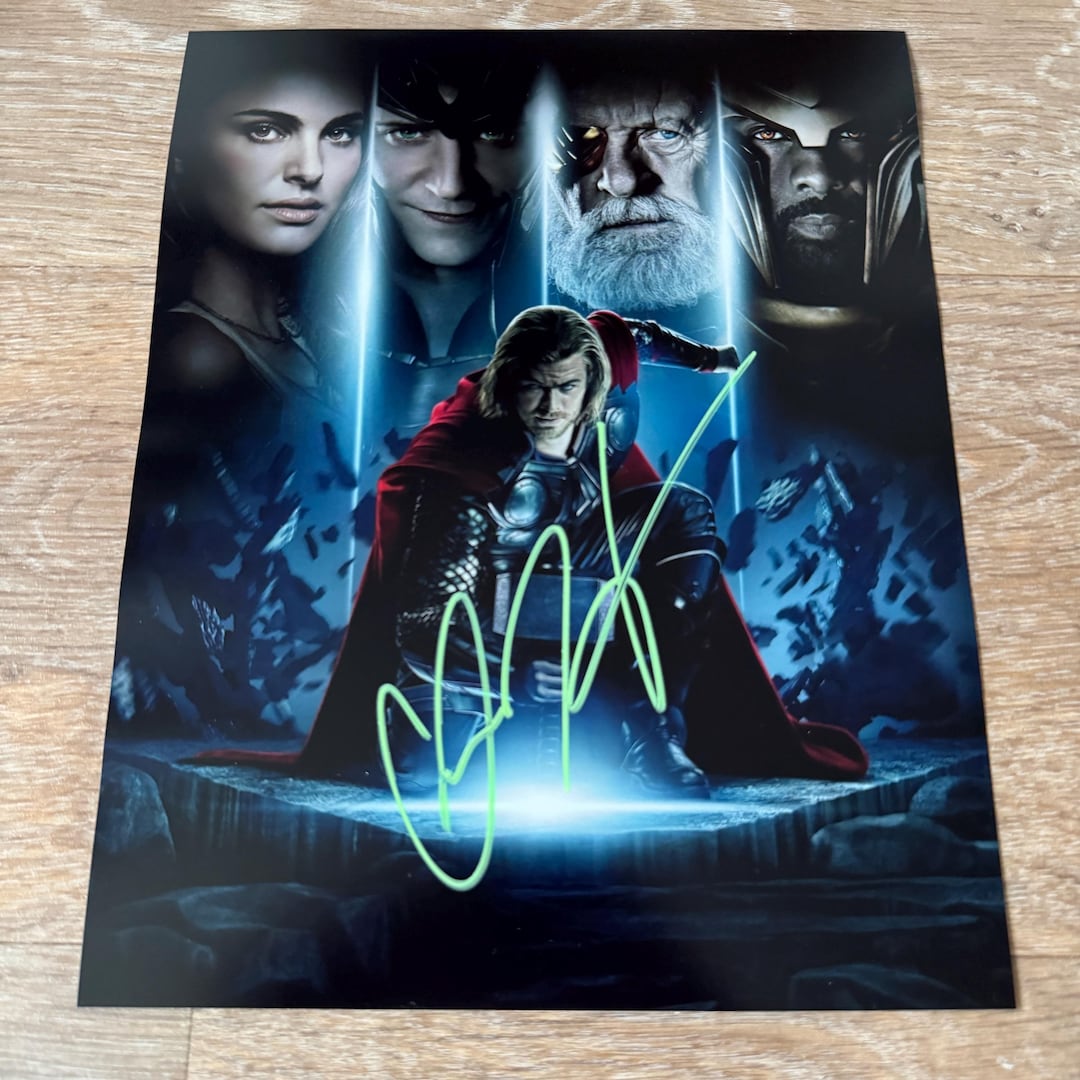 Chris Hemsworth Thor Avengers Autograph Authentic Signed Photo ...