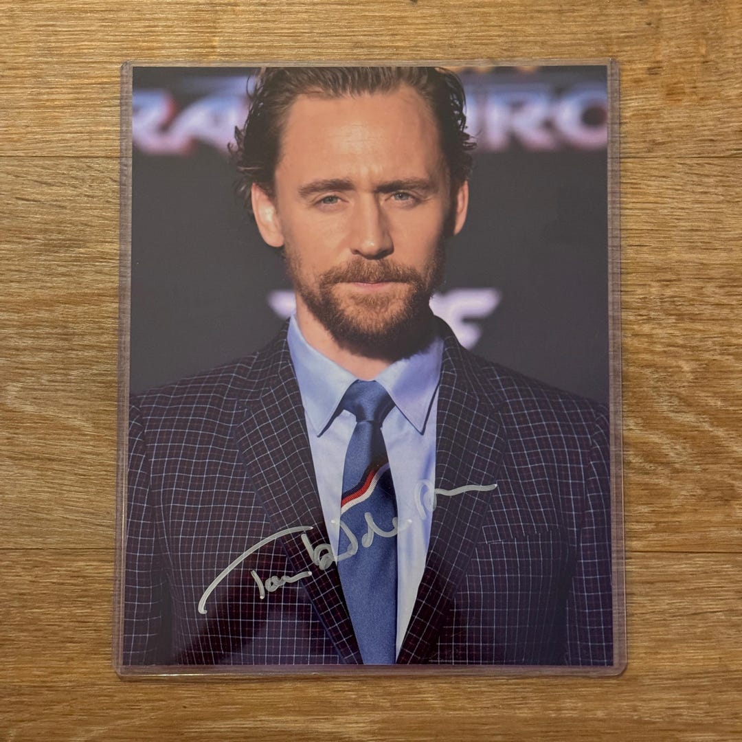 Tom Hiddleston Autograph Signed Photo Signature With COA - Etsy