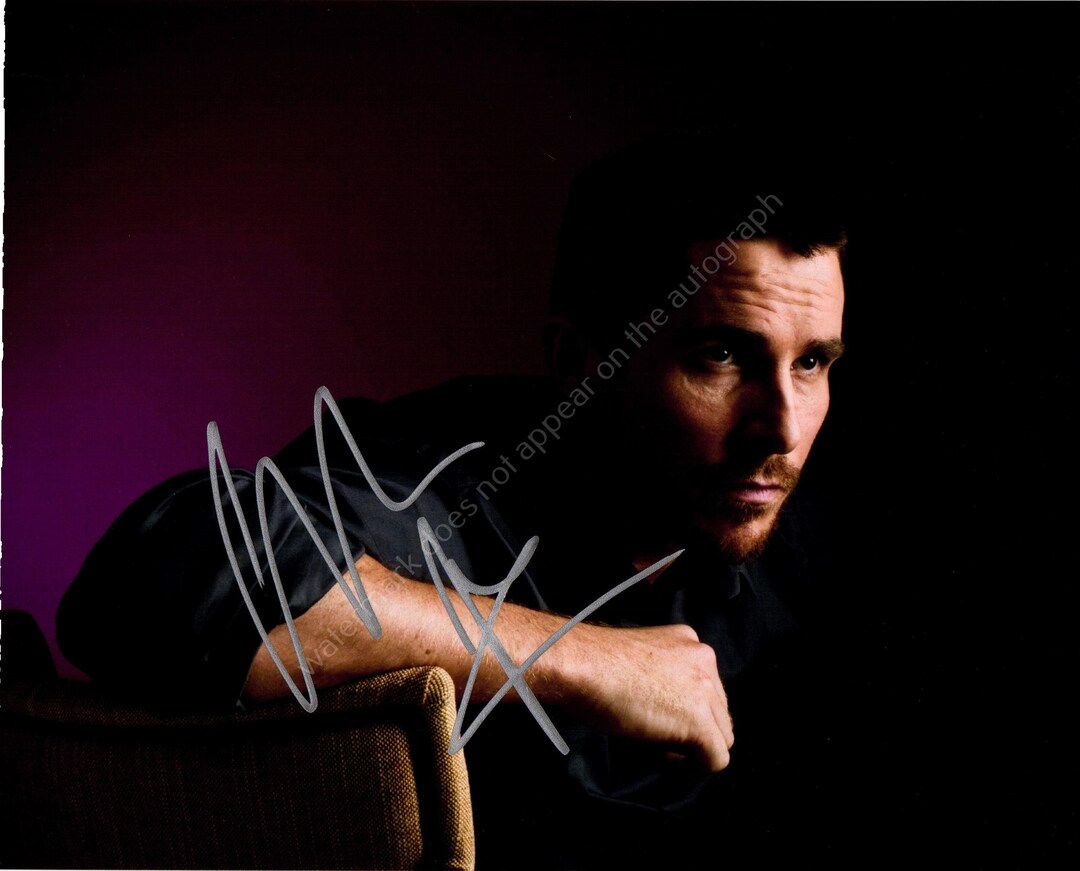 CHRISTIAN BALE Autograph Batman Signed Photo Signature With - Etsy UK