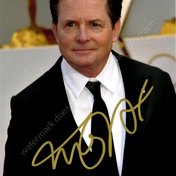 Autograph Michael J Fox - Etsy