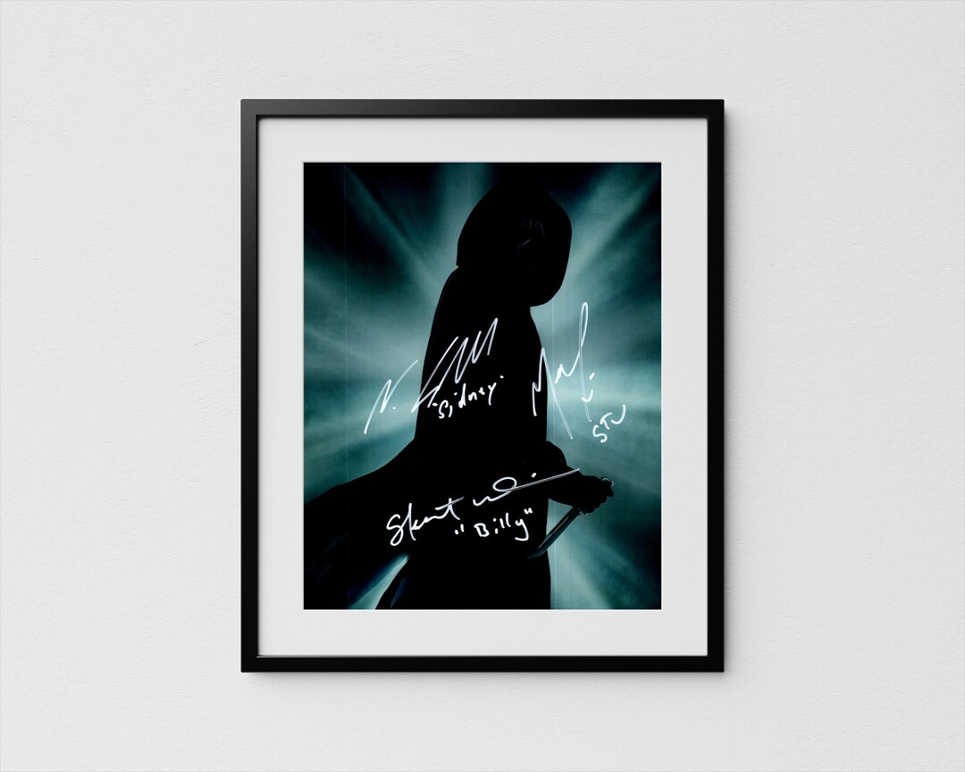 Scream Cast Autograph Signed Skeet Ulrich Neve Campbell Matthew Lillard Poster Authentic ...