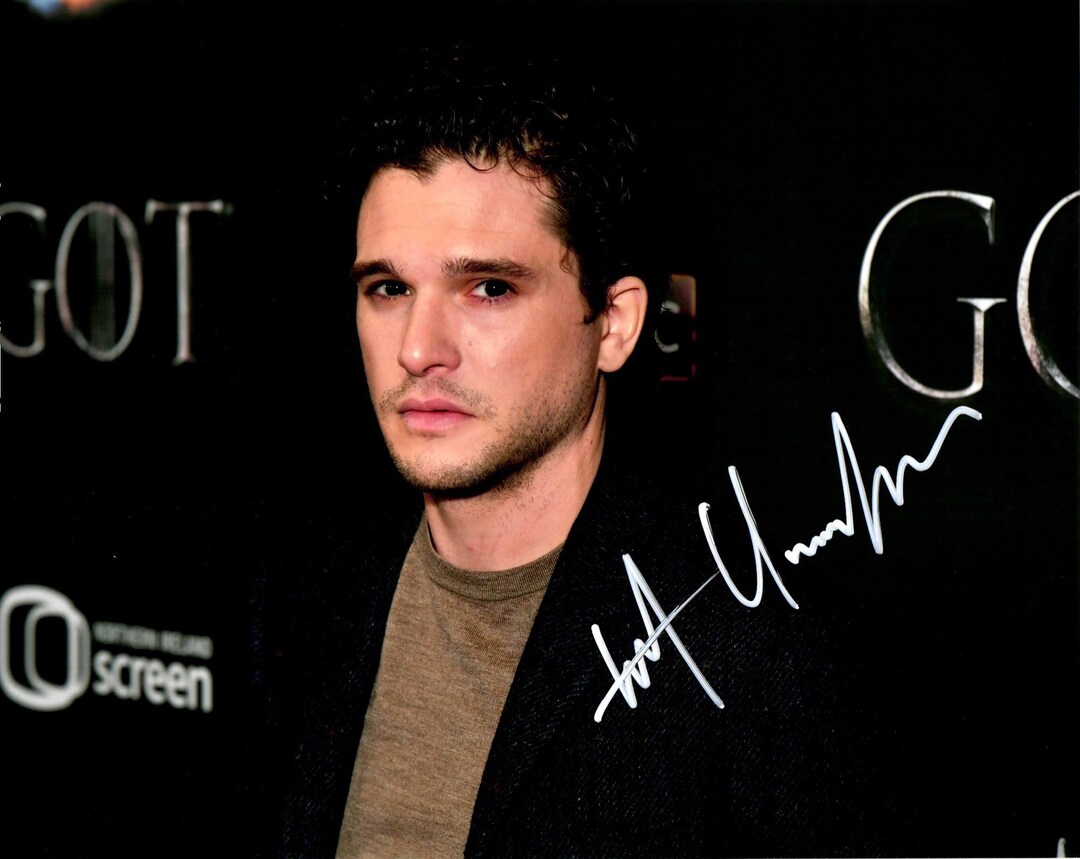 Kit Harington Autograph Signed Photo Signature With COA - Etsy
