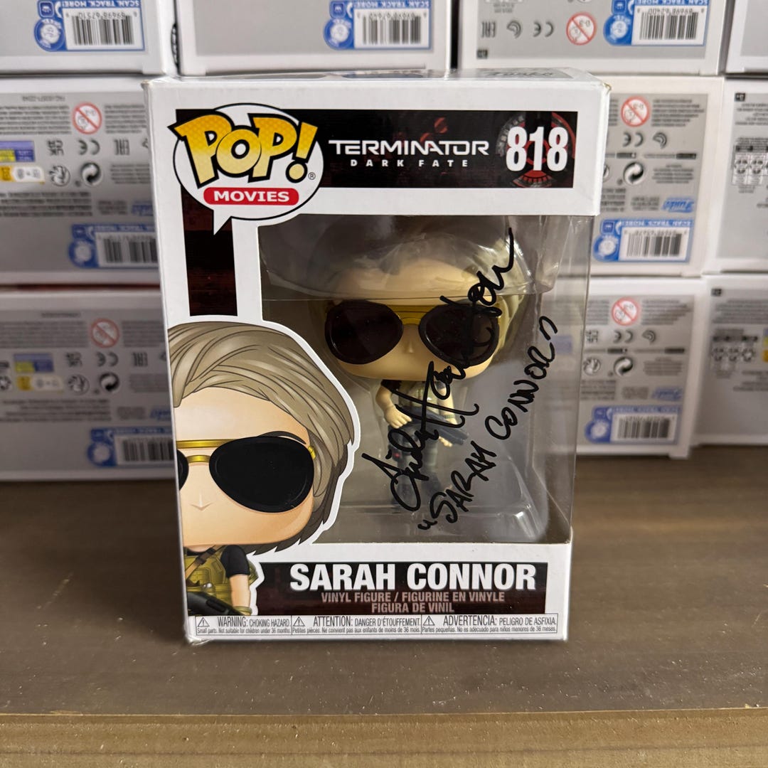 Sarah Connor Signed Funko Pop Terminator Autograph Linda Hamilton ...