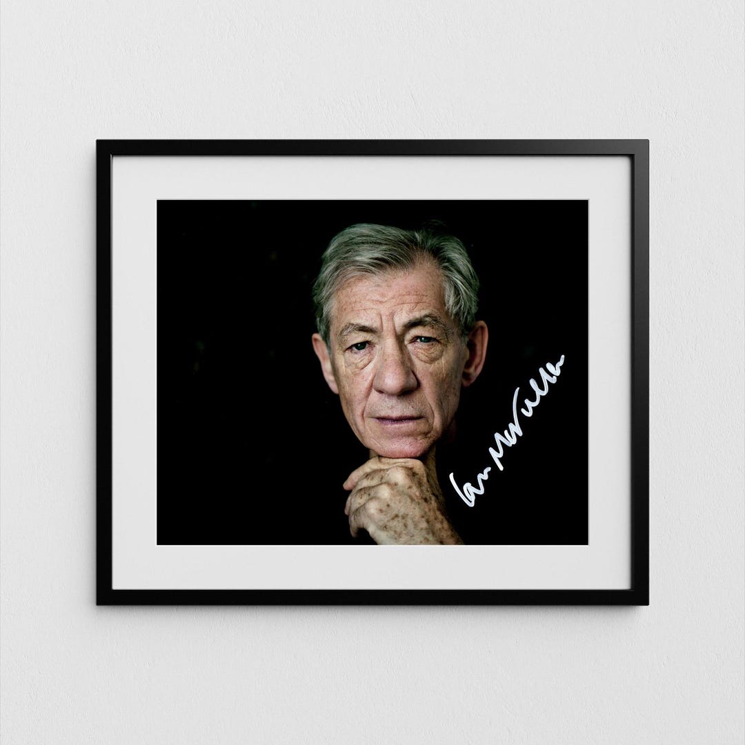Ian Mckellen Signed Lord of the Rings Autograph Gandalf Poster ...