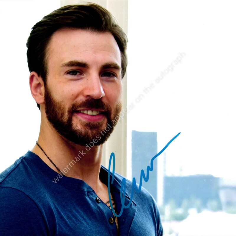Chris Evans Signature - Etsy