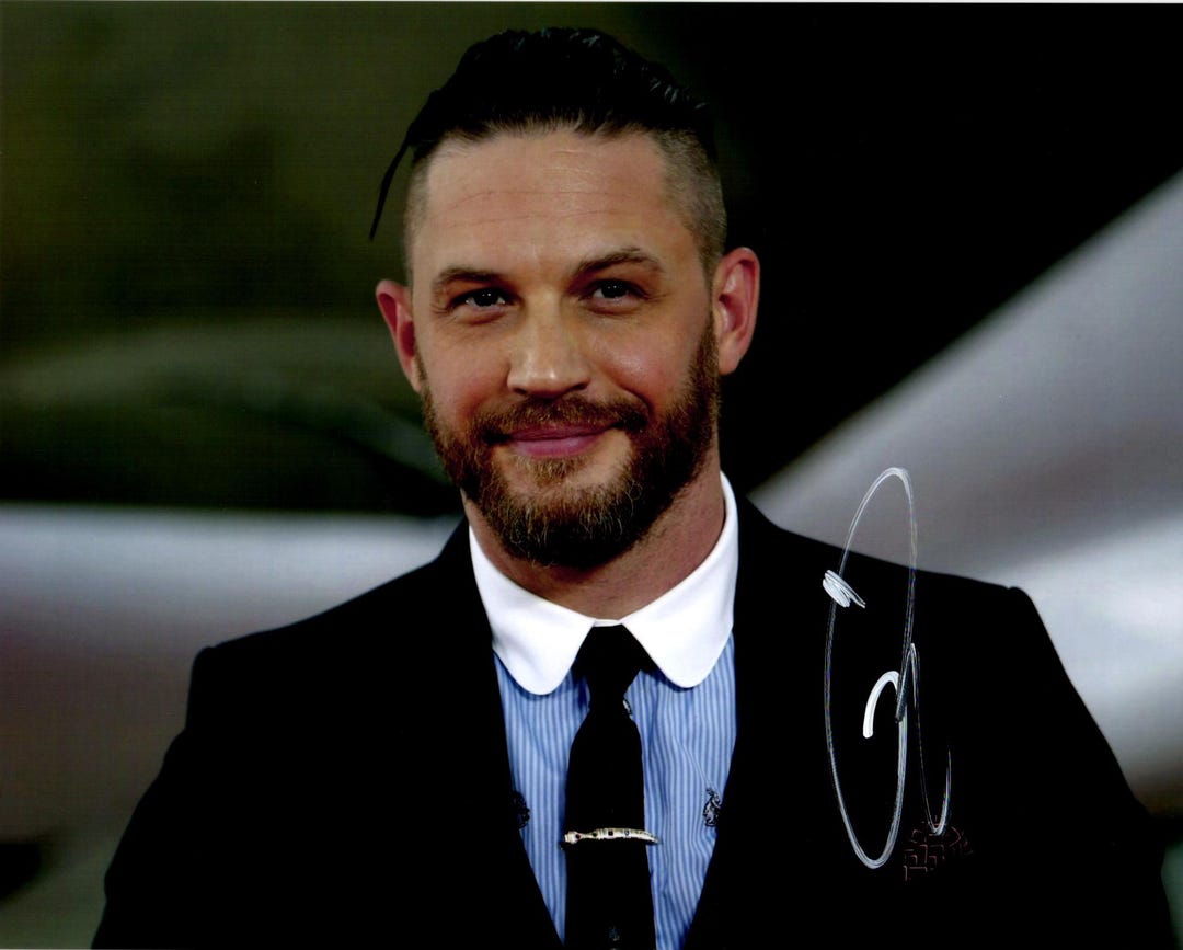 Tom Hardy Autograph Signed Photo Signature With COA - Etsy UK