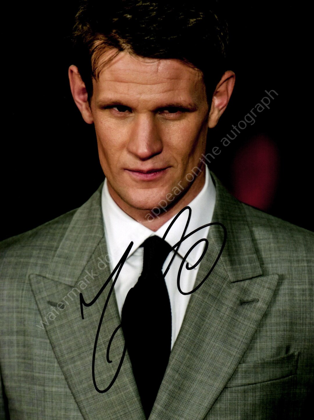 MATT SMITH Autograph Signed Photo 6x8 Signature With COA - Etsy