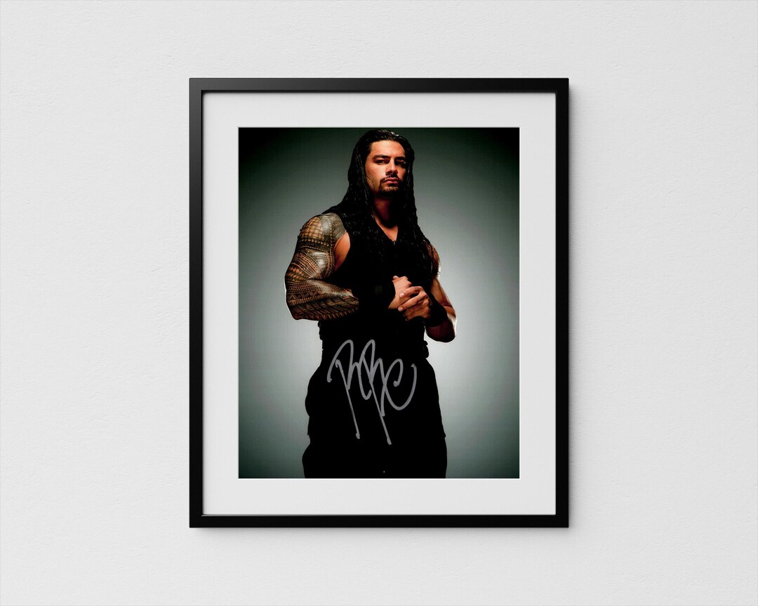 Roman Reigns Signed Autograph Poster Authentic Signature With COA - Etsy