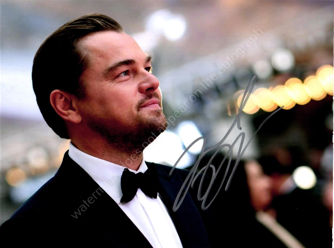 LEONARDO Dicaprio Autograph Signed Photo 6x8 Signature With COA - Etsy