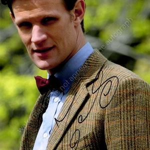 MATT SMITH Autograph Signed Photo 6x8 Signature With COA - Etsy