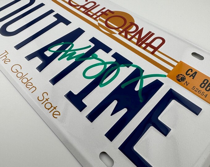 Marty Mcfly Signed Back to the Future Michael J. Fox License Plate ...