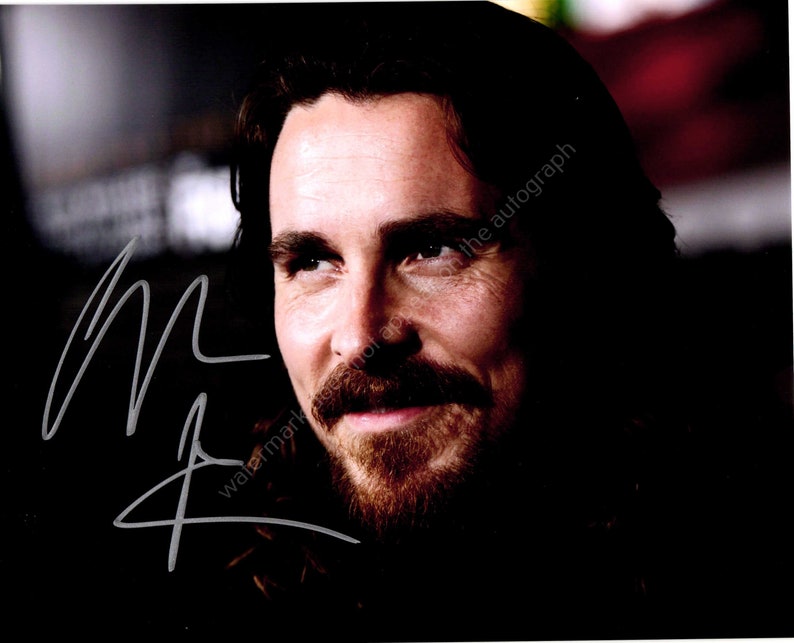 CHRISTIAN BALE Autograph Signed Photo 8x10 Signature With COA - Etsy