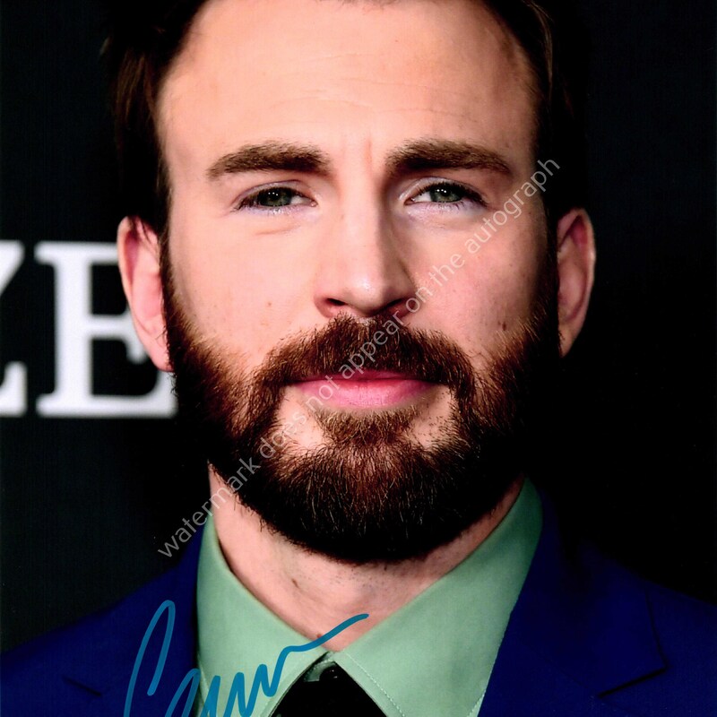 Chris Evans Signature - Etsy