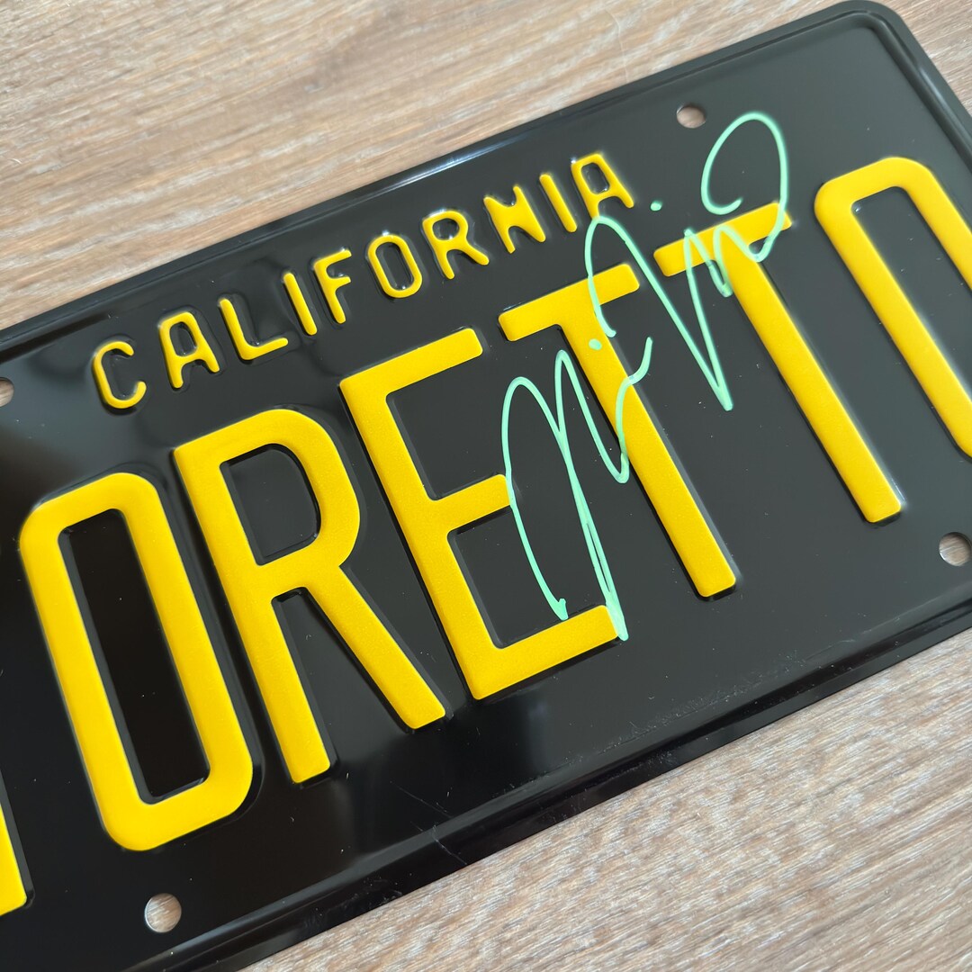 Vin Diesel Signed Fast & Furiuos Dominic Toretto License Plate Movie ...
