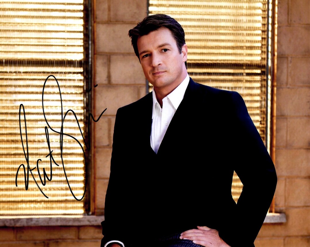 Nathan Fillion Autograph Serenity Firefly Castle Signed Photo Signature ...