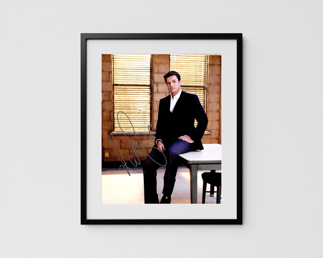 Nathan Fillion Autograph the Rookie Signed Castle Poster Authentic ...