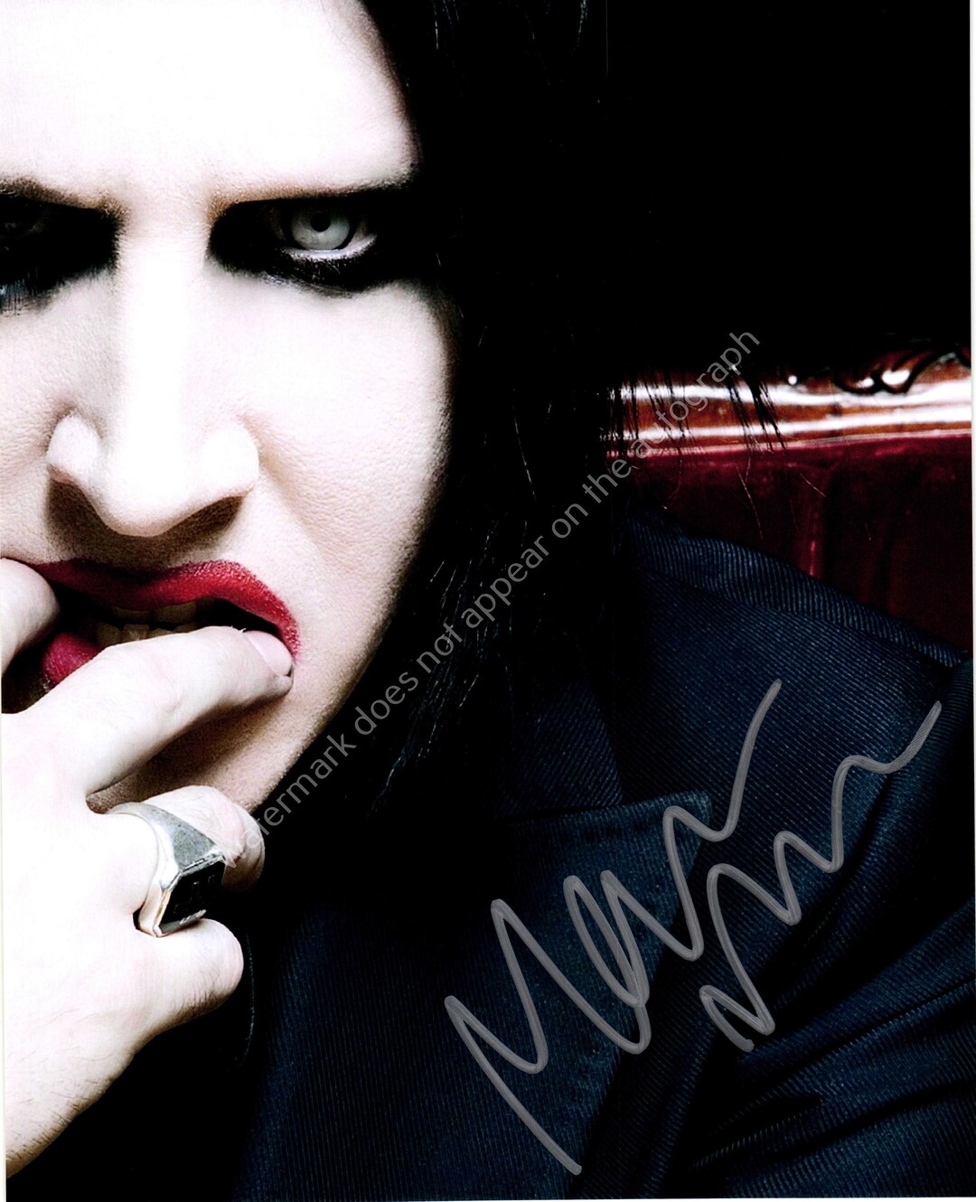 MARILYN MANSON Autograph Signed Photo Signature With COA - Etsy