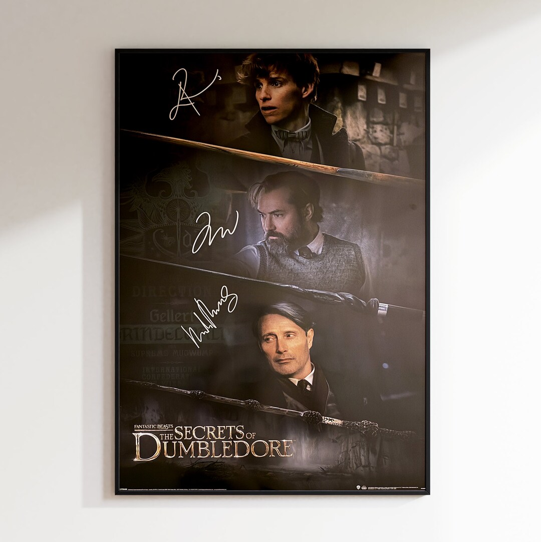 Fantastic Beast: the Secrets of Dumbledore Signed Poster 24x36 Inches ...