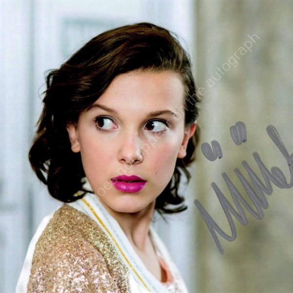 Millie Bobby Brown Autograph - Etsy
