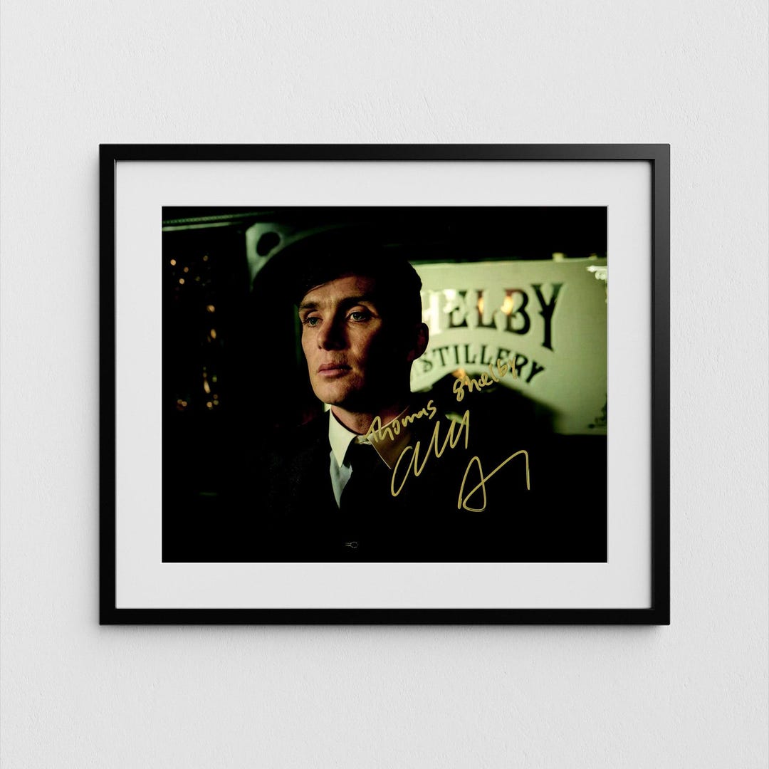 Cillian Murphy Autograph Peaky Blinders Signed Poster Thomas Shelby ...
