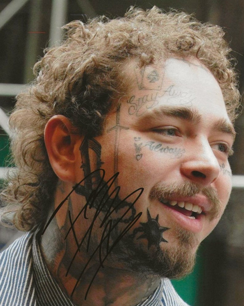 Art & Collectibles Collectibles Post Malone Autograph Signed Photo ...