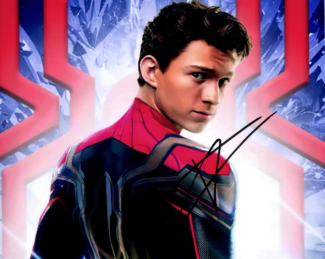 Tom Holland Autograph Spider-man Signed Photo Signature With COA - Etsy