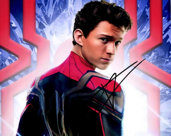 Tom Holland Autograph Spider-man Signed Photo Signature With COA - Etsy